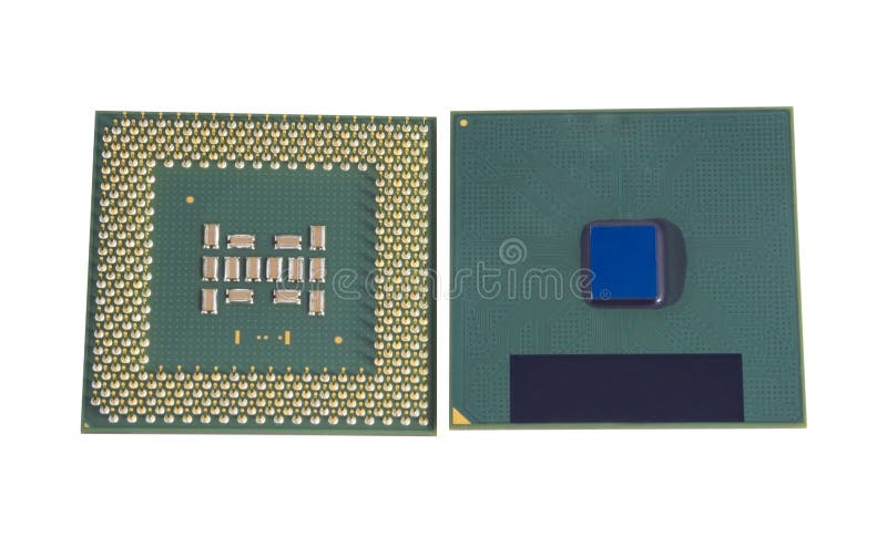 Modern CPU stock photo. Image of isolated, green, chip - 48712154