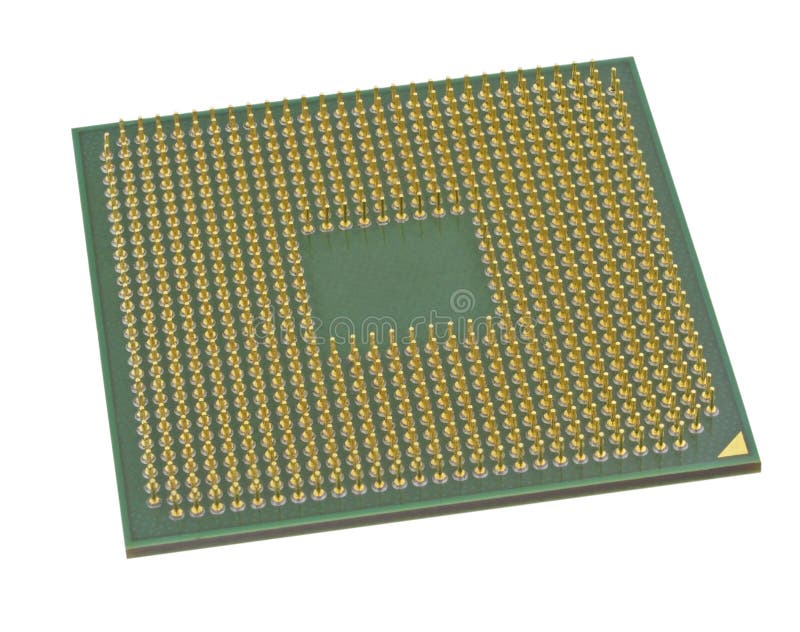 Modern CPU Isolated on White Stock Photo - Image of components ...
