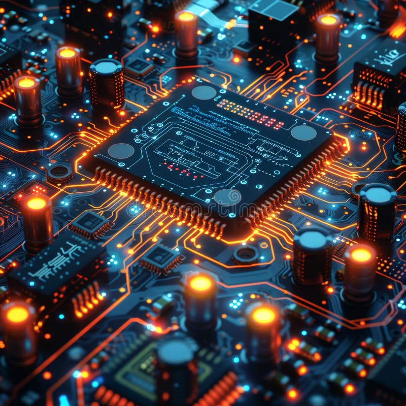 Modern Cpu Performing Complex Calculations with Artificial Intelligence ...