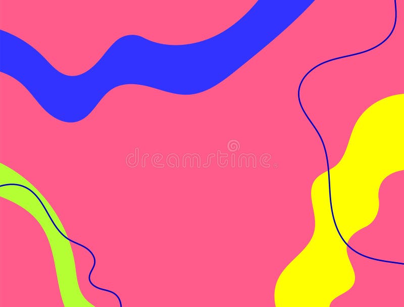 Modern Creative Abstract Background Drawn by Hand. Bright Rectangular ...