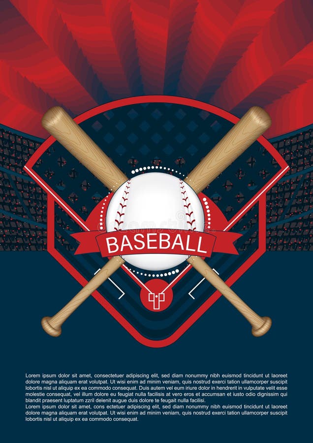 Modern and Creative Baseball Design, Baseball Diamond , Stadium, Ball ...