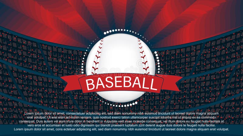 Modern and Creative Baseball Design, Baseball Stadium, Vector ...