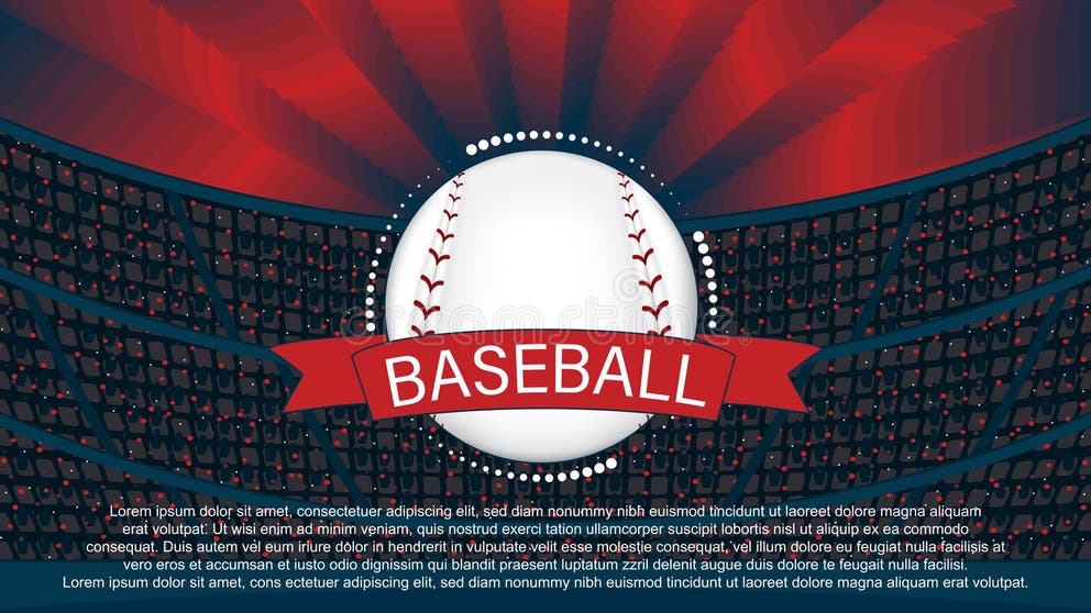 Modern and Creative Baseball Design, Baseball Stadium, Vector ...