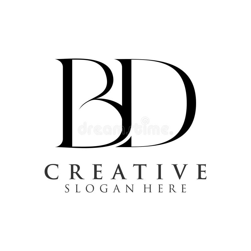 Modern Creative BD Logo Design. Icon Initial Based Monogram and Letters ...