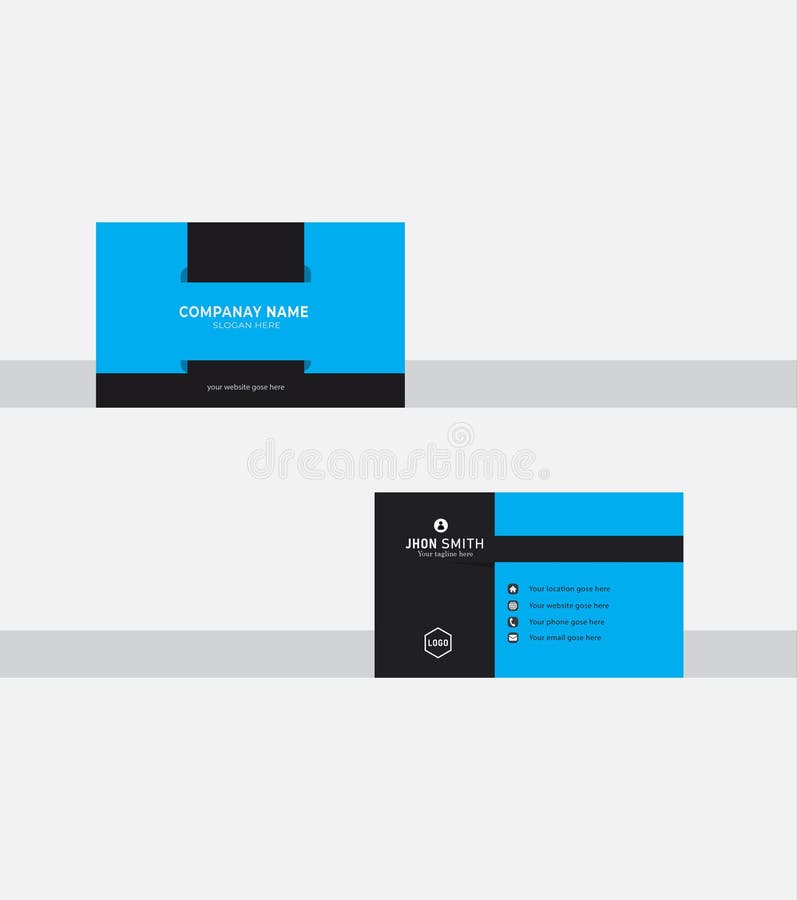 Modern Creative Business Card Design Stock Vector - Illustration of ...