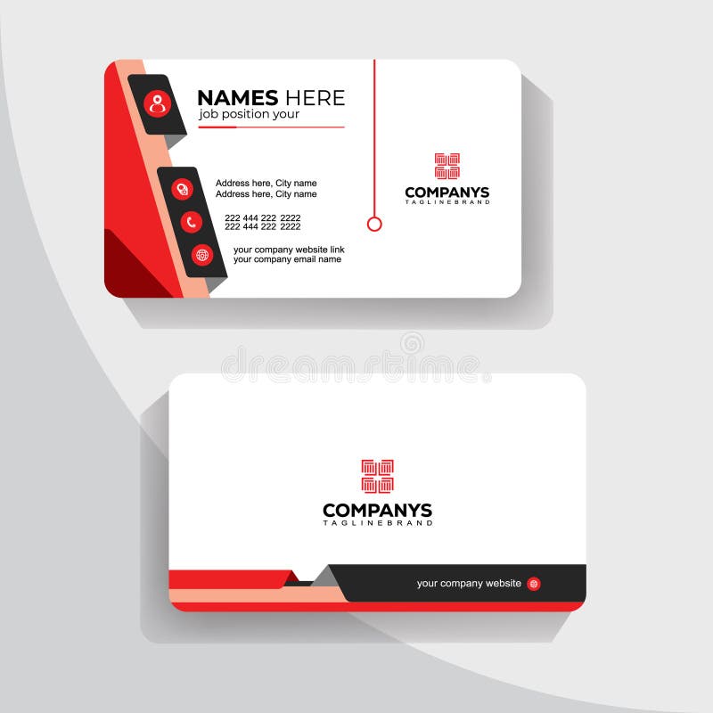 Modern Creative Business Card Template. Unique and High-Quality Vector ...