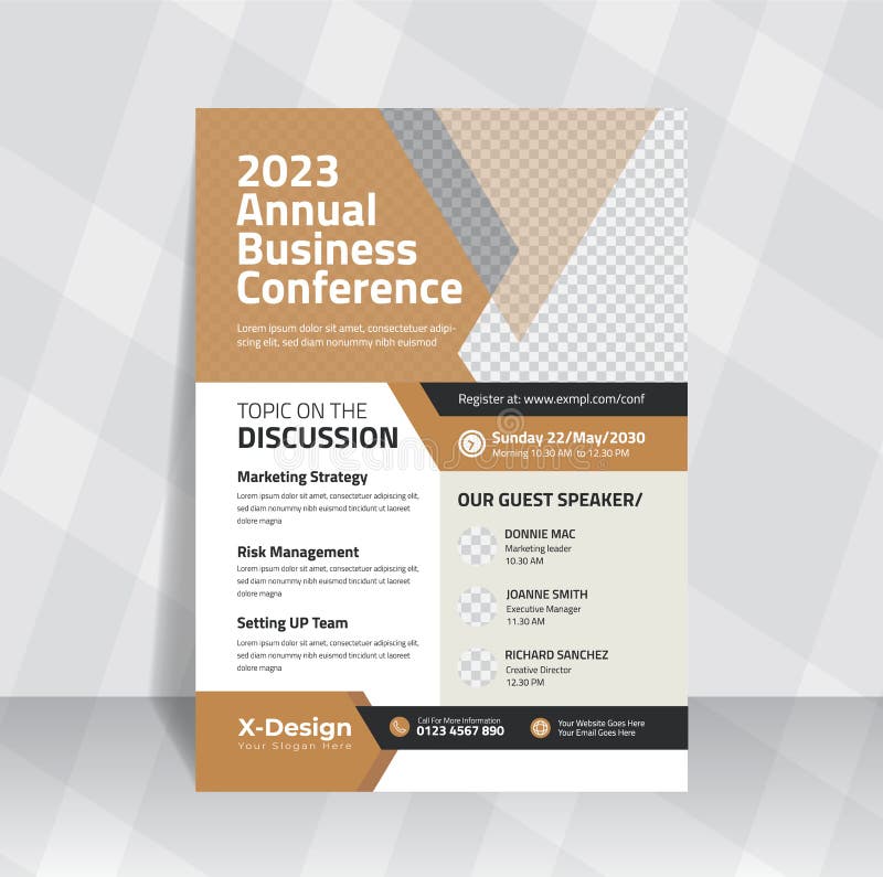 Modern and Creative Business Conference Flyer Template Stock Vector ...