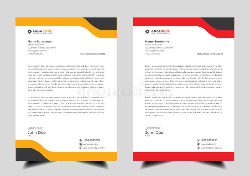 Modern Creative and Clean Business Style Letterhead Bundle of Your ...