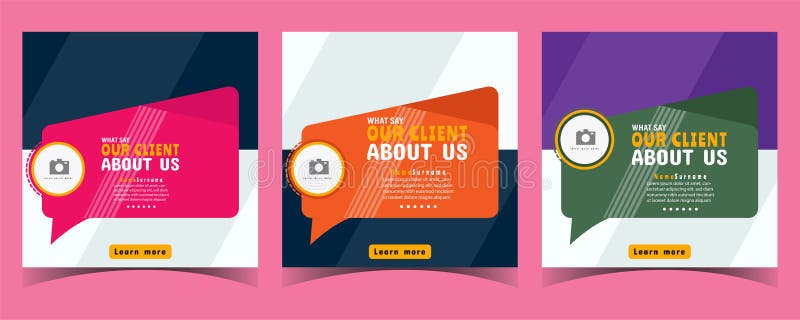 Modern and Creative Client Testimonials or Customer Feedback Social ...