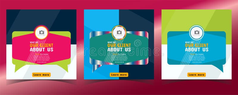 Modern and Creative Client Testimonials or Customer Feedback Social ...