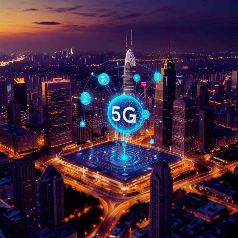 Modern communication stock illustration. Illustration of robotics ...