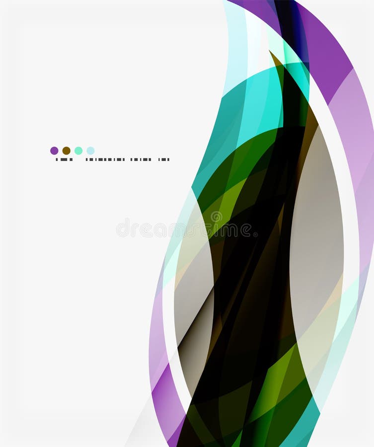 Modern Creative Curve Background with Copy Space Stock Vector ...