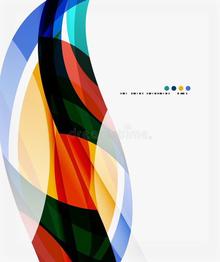 Modern Creative Curve Background with Copy Space Stock Vector ...