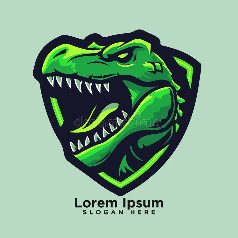 Modern Creative Esport Vector Dinosaur Modern Logo Art Design Drawing ...
