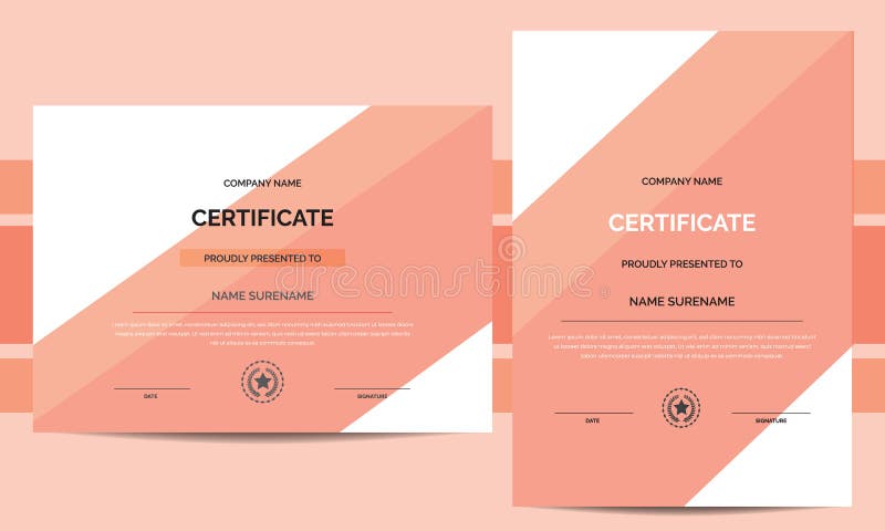 Modern and Creative Experience Letter Template Vector Design Stock ...