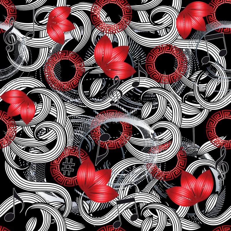 Modern Creative Greek Style Abstract Seamless Pattern. Stock Vector ...