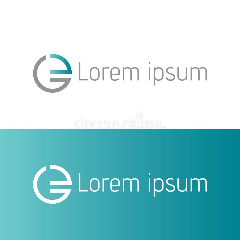 Modern Creative Initial E Letter Logo Design Vector Illustrations Stock ...