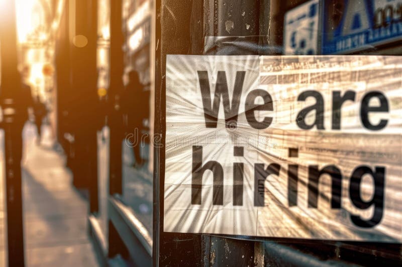 Modern and Creative Job Application Poster for 2024 Featuring we are ...