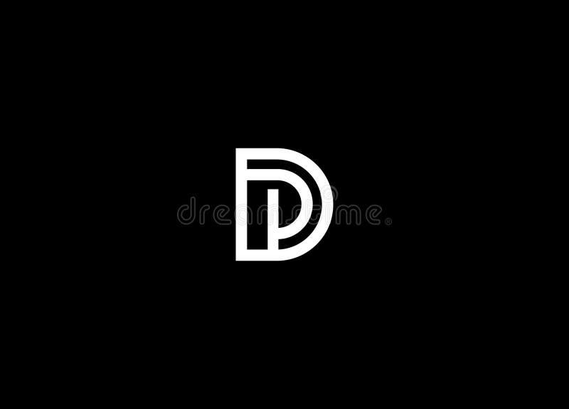 Modern Creative Letter PD DP Logo Icon Design Template Elements. PD ...