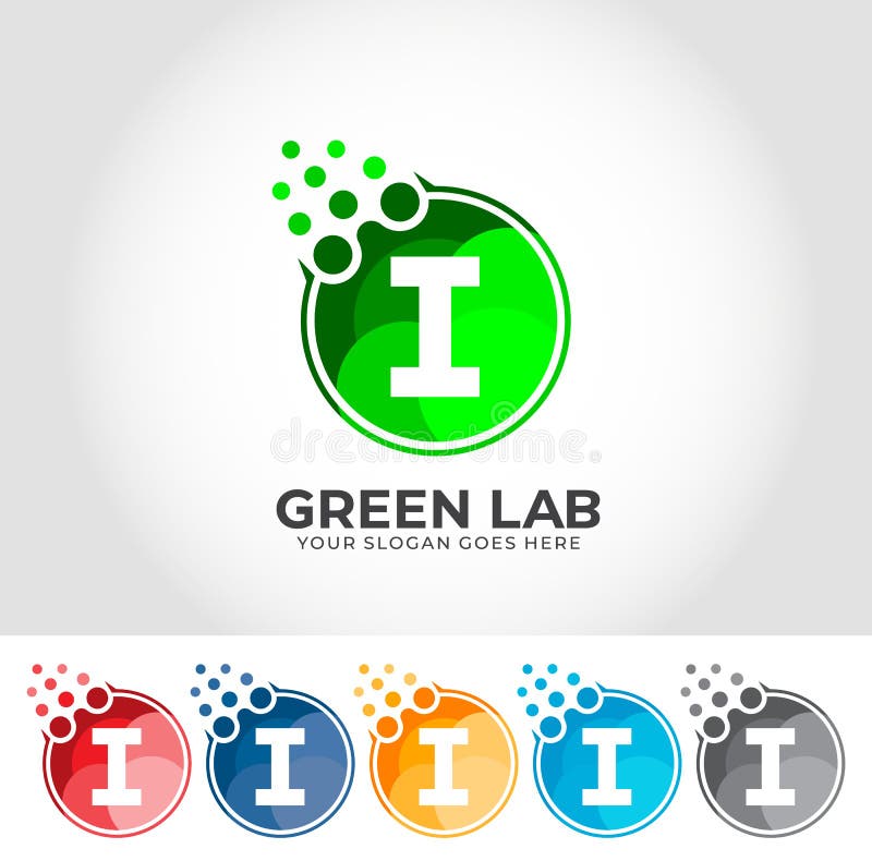 I Alphabet Lab Creative Logo Design Concept Stock Vector - Illustration ...