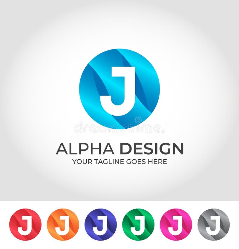 J Alphabet Creative Logo Design Concept Stock Vector - Illustration of ...