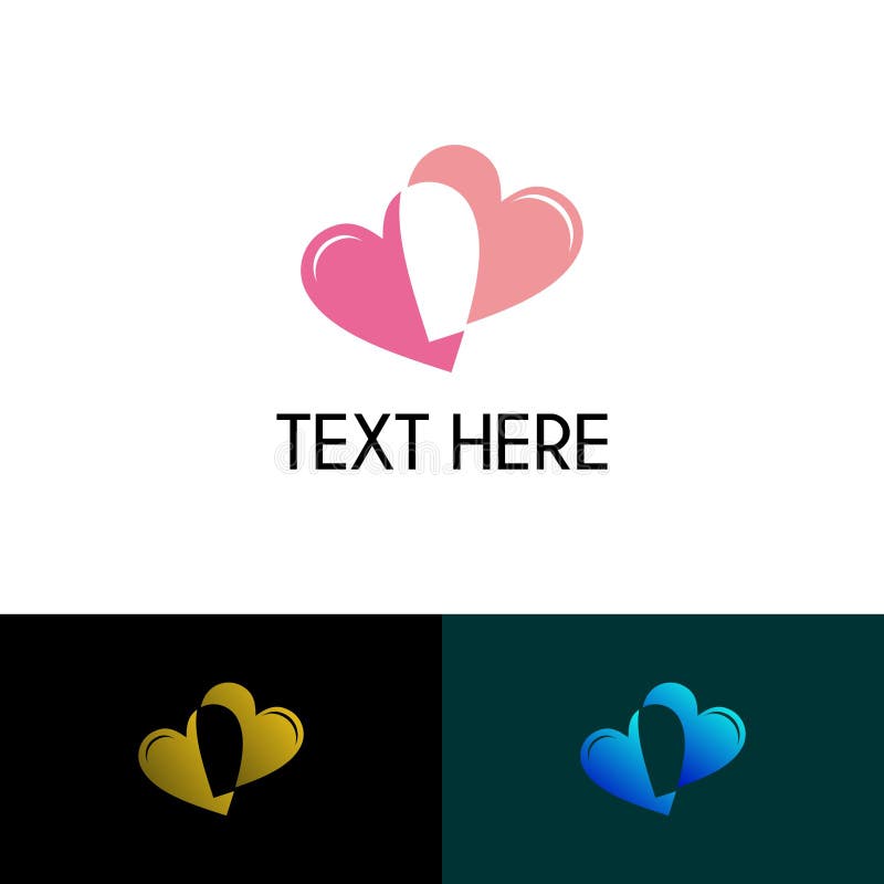 Modern Creative Love Logo Design Vector. Stock Vector - Illustration of ...