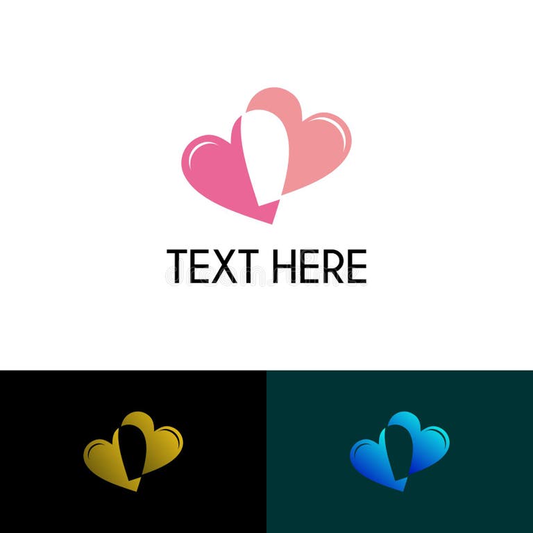 Modern Creative Love Logo Design Vector. Stock Vector - Illustration of ...