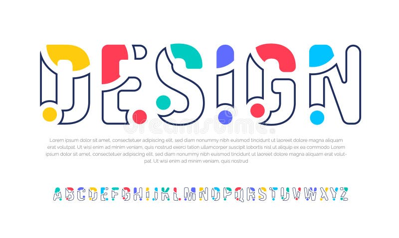 Modern Creative Minimal Abstract Digital Rainbow Color Line and Dot ...