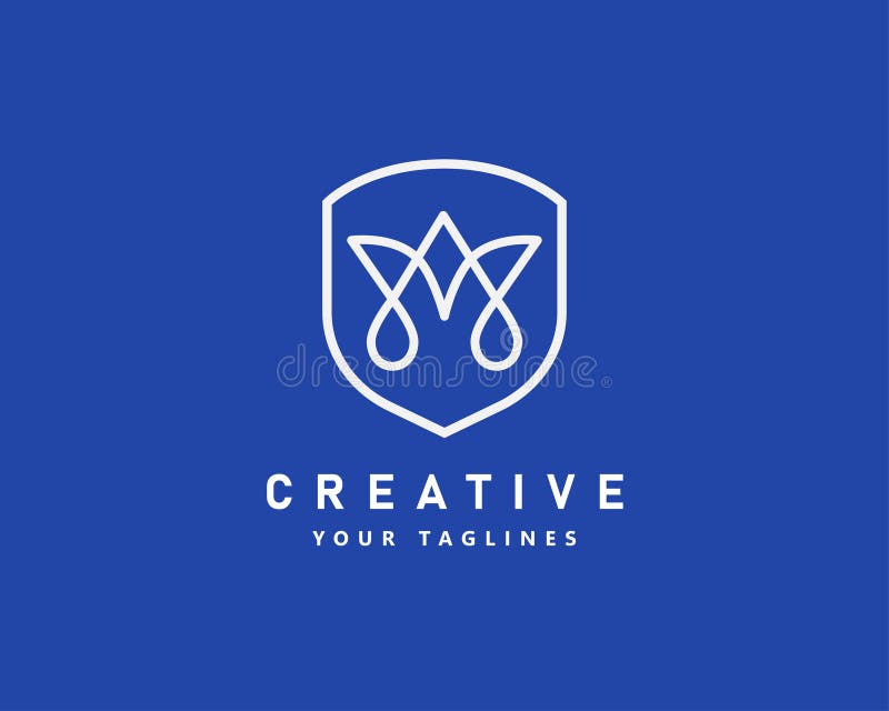 Ma Creative Unique Abstract Modern Geometric Vector Symbol Stock ...