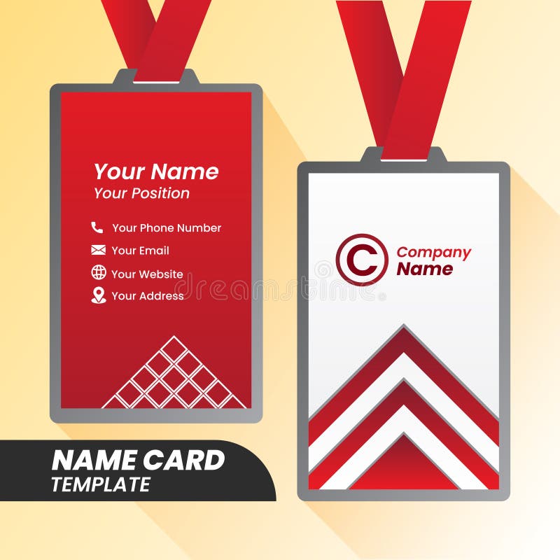 Modern Creative Name Card and Name Card,potrait Simple Clean Template ...