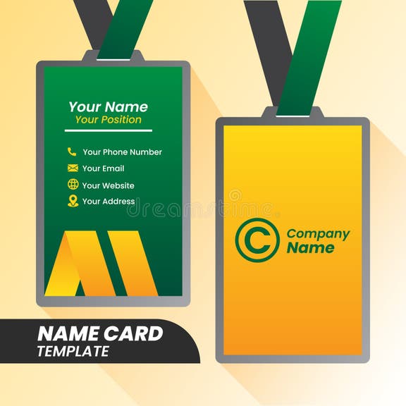 Modern Creative Name Card and Name Card,potrait Simple Clean Template ...