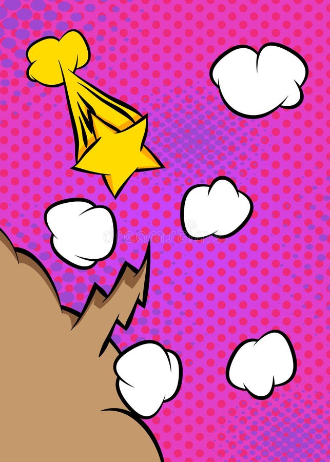 Vibrant Comic Book Explosion with Bold Pow Text Impact Stock ...