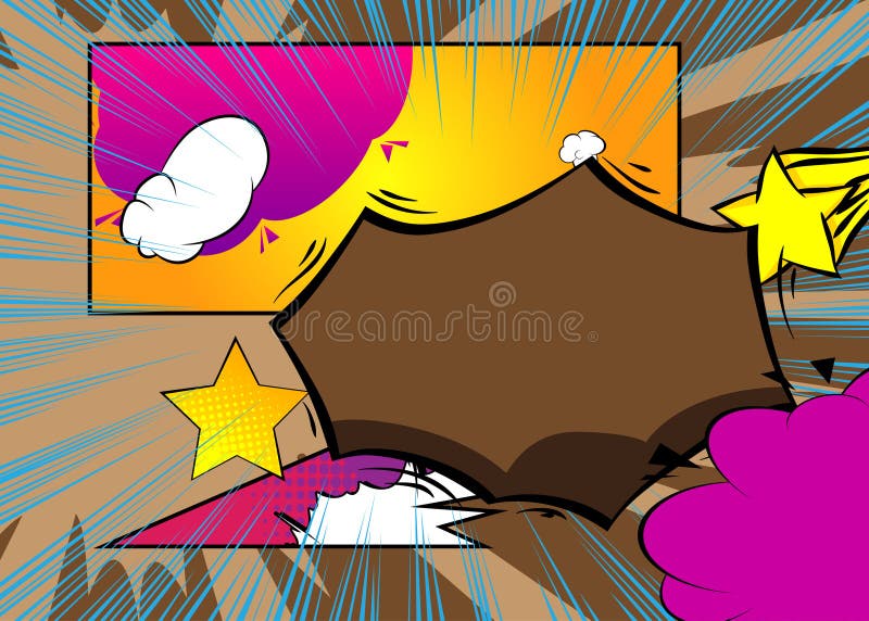 Modern Creative Pop Art Vibrant Comic Book Style Background. Cartoon Effects Explosion Design ...