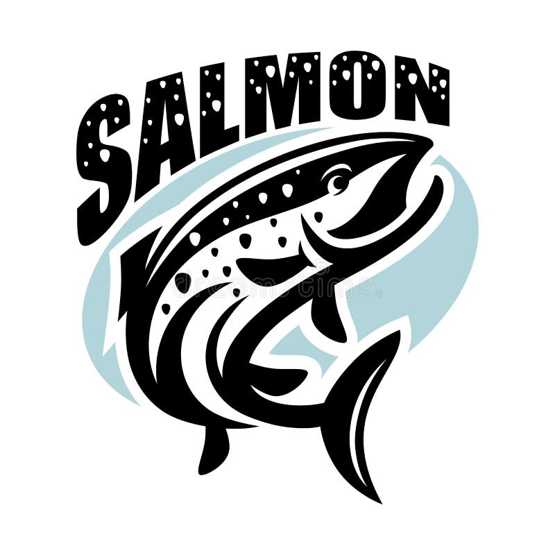 Modern and Creative Salmon Fish Logo. Stock Vector - Illustration of ...