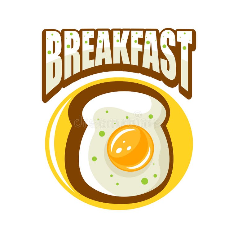 Modern and Creative Scrambled Toast Logo. Stock Vector - Illustration ...