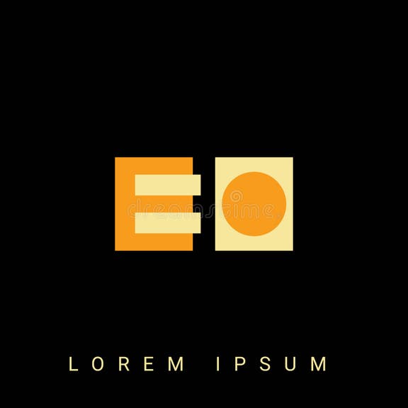Modern Creative Shaped EO, OE E, O Logo. Initial Logo Designs Templete ...