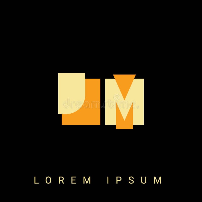 Initial Letter Jm Logo Or Mj Logo Vector Design Template Stock Vector ...