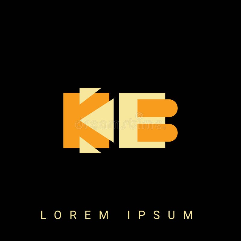 Modern Creative Shaped KB, BK, K, B Logo. Initial Logo Designs Templete ...