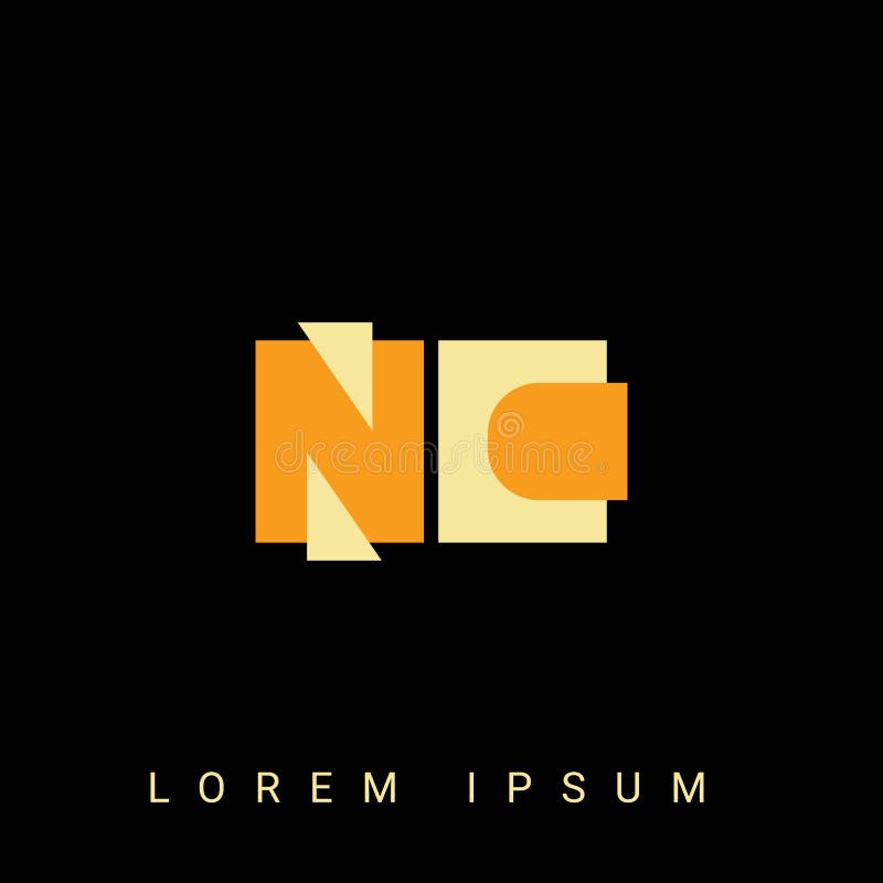 Modern Creative Shaped NC, CN, N C Logo. Initial Logo Designs Templete ...