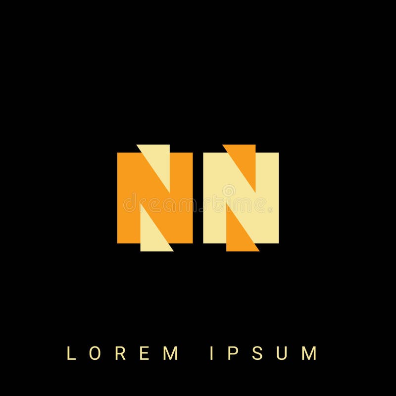 Modern Creative Shaped NN, NN, N N Logo. Initial Logo Designs Templete ...