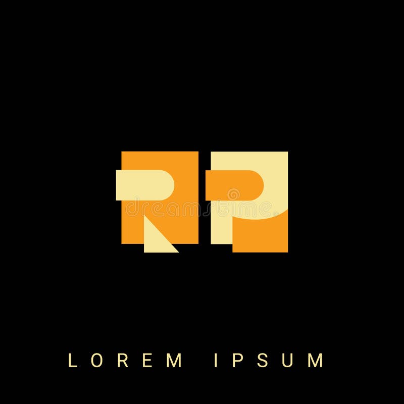 Modern Creative Shaped RP, PR, R P Logo. Initial Logo Designs Templete ...