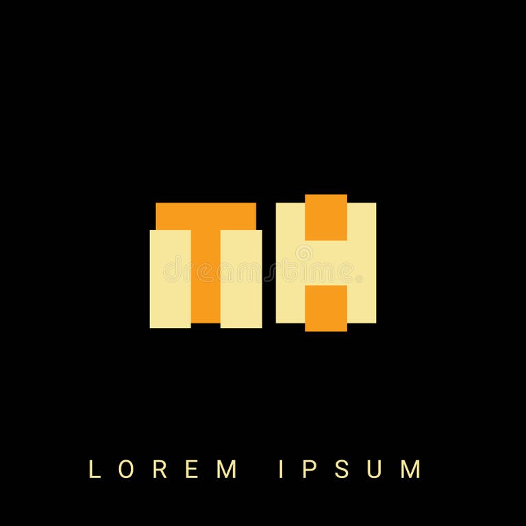 Modern Creative Shaped TH, HT, T H Logo. Initial Logo Designs Templete ...