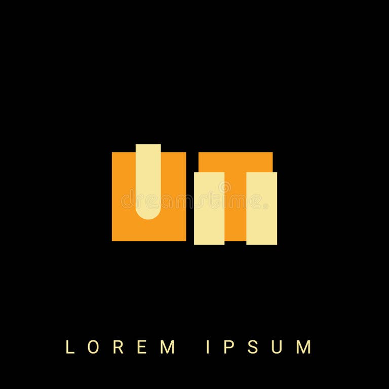 Modern Creative Shaped UT, TU, U T Logo. Initial Logo Designs Templete ...