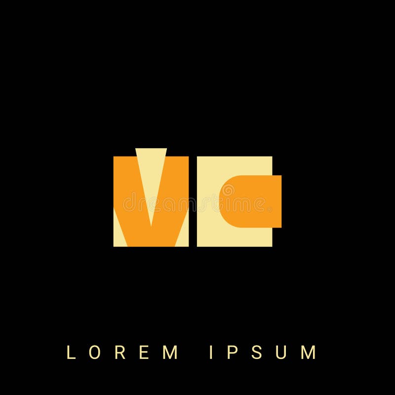 Modern Creative Shaped VC, CV, V C Logo. Initial Logo Designs Templete ...
