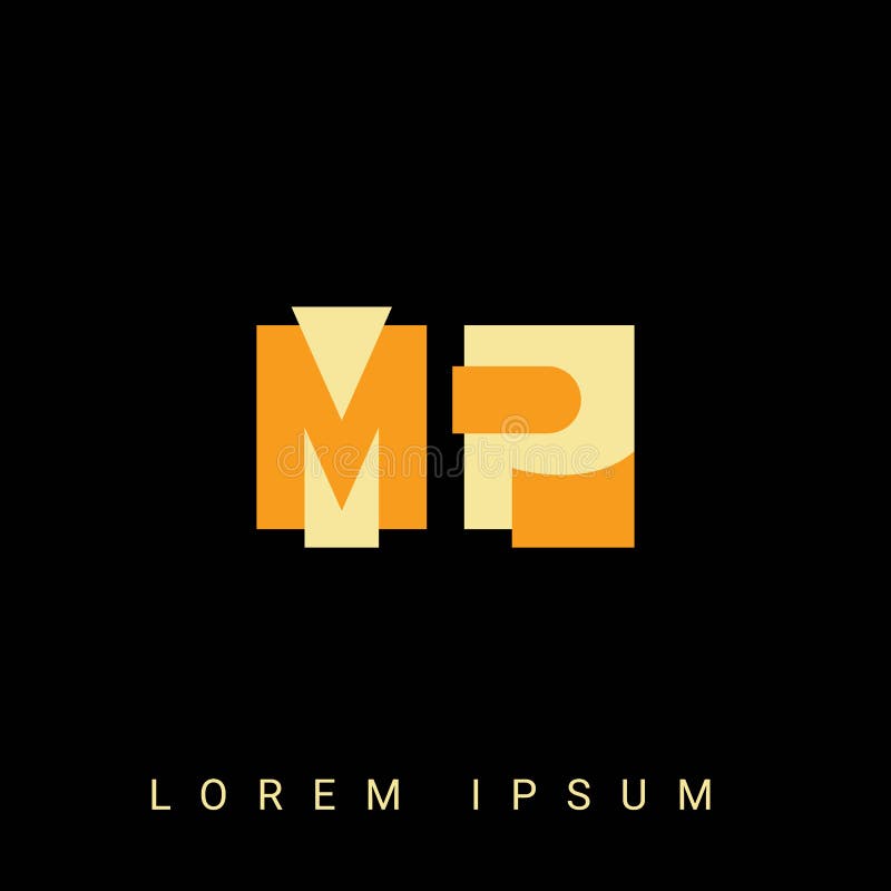 Modern Creative Shaped MP, PM, M P Logo. Initial Logo Designs Templete ...