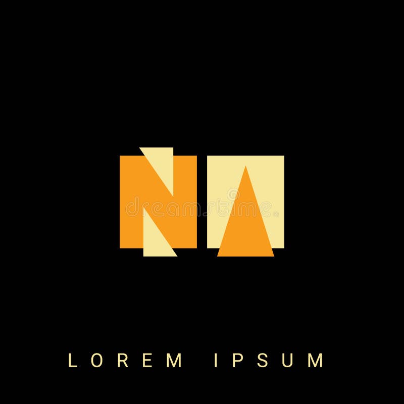 Modern Creative Shaped NA, an, N a Logo. Initial Logo Designs Templete ...