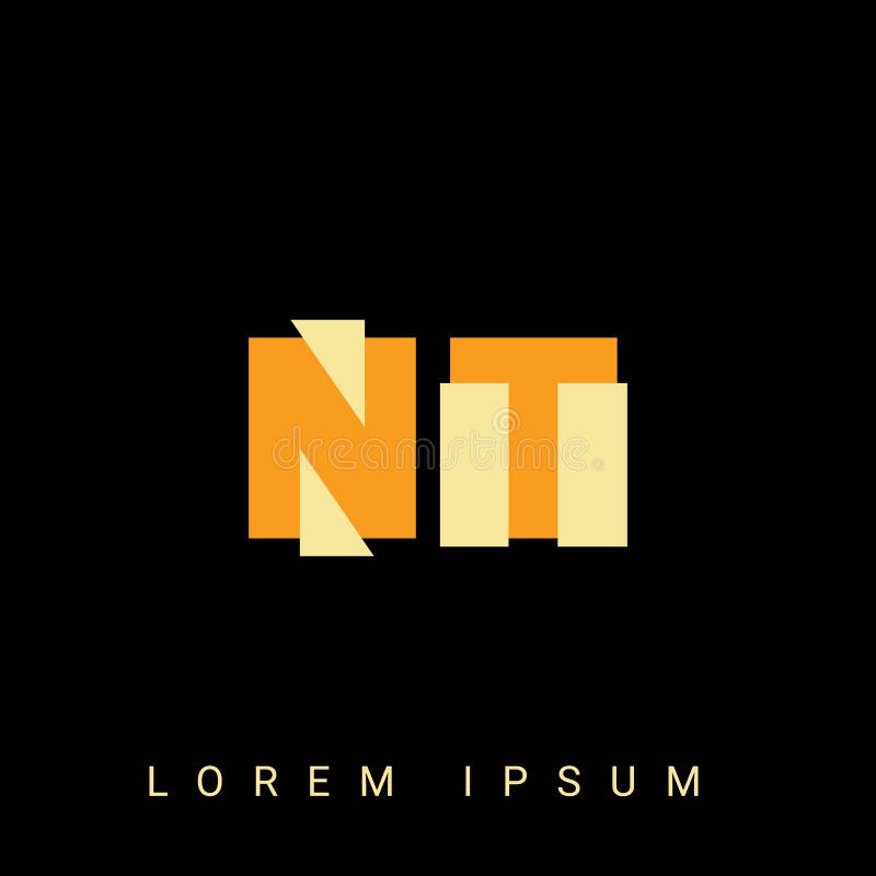 Modern Creative Shaped NT, TN, N T Logo. Initial Logo Designs Templete ...