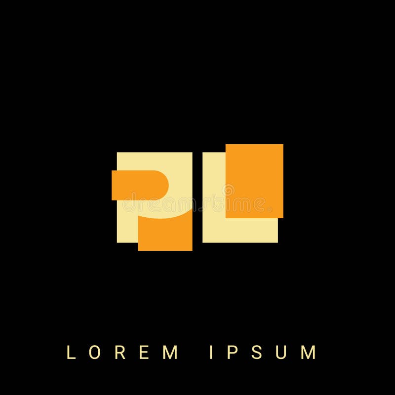 Modern Creative Shaped PL, LP, P L Logo. Initial Logo Designs Templete ...