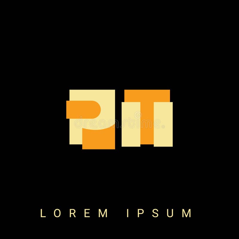 Modern Creative Shaped PT, TP, P T Logo. Initial Logo Designs Templete ...