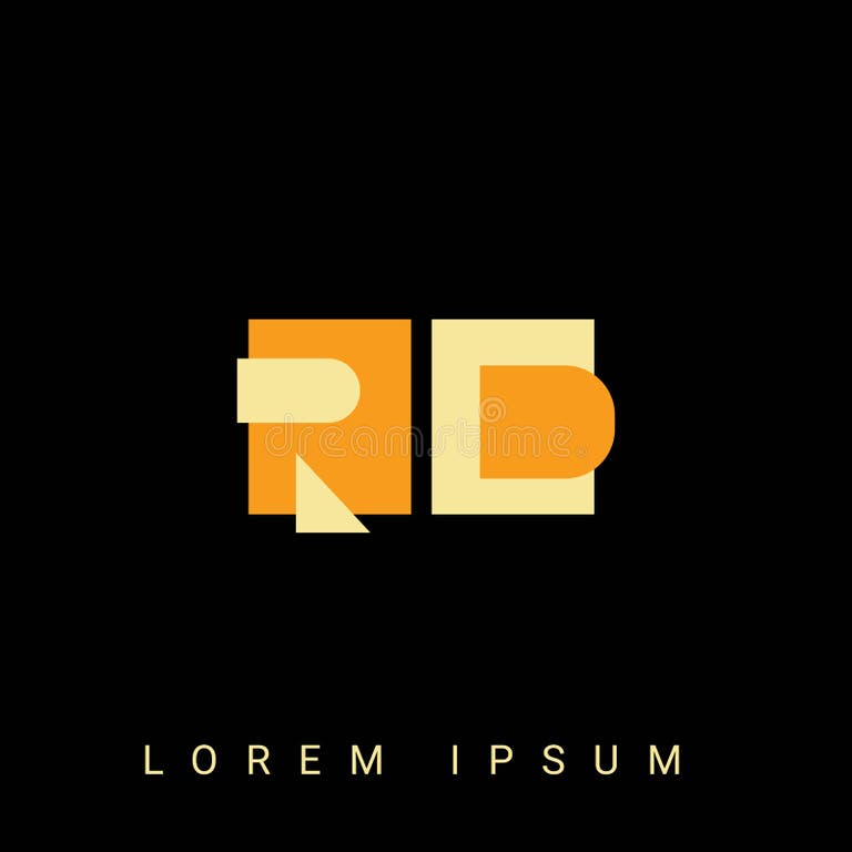 Modern Creative Shaped RD, DR, R D Logo. Initial Logo Designs Templete ...